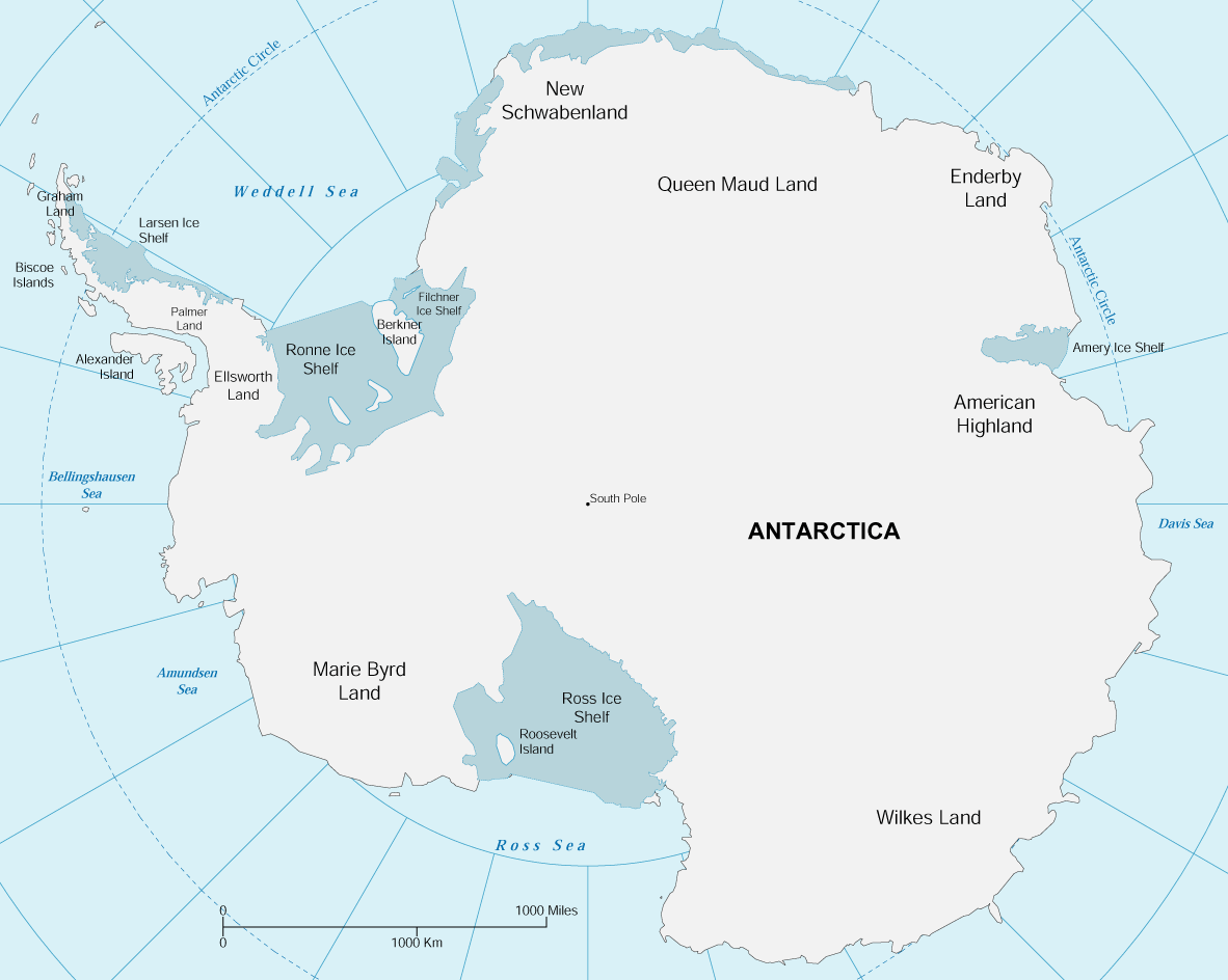 MAPS OF ANTARcTIC REGION ~ Klima Naturali™