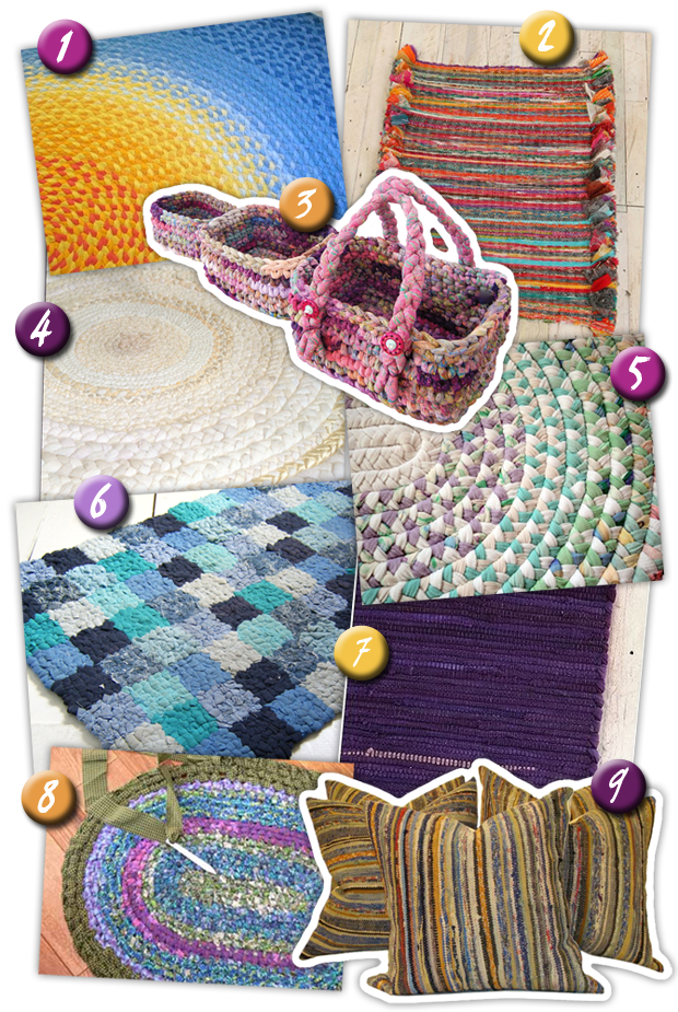Stuffed Duck: Inspiration Board 1 - Rag Rugs