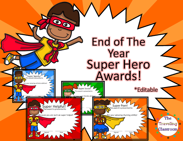 The Traveling Classroom: Free Super Hero Awards!
