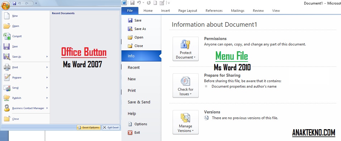 Pengertian Office Button: Menu-menu & Fungsi Office Button