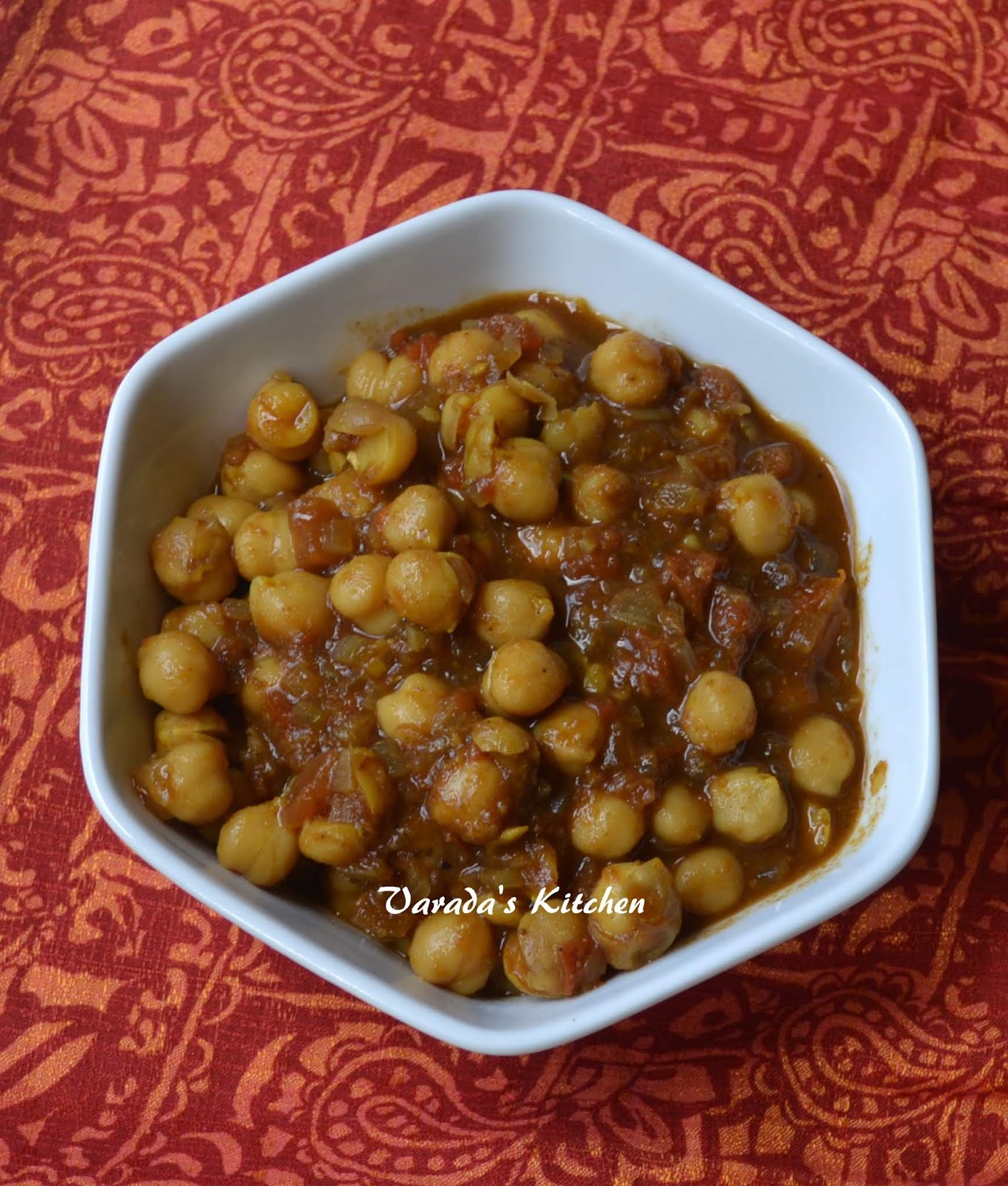 Varada's Kitchen and Garden: Channa Masala No Oil (#WFPB)