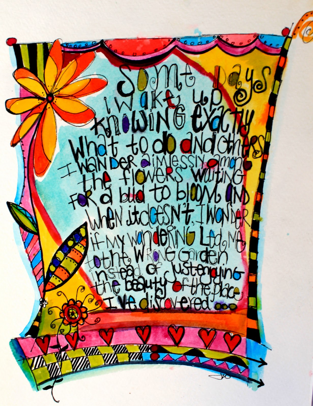 Sweet Repeats: Reflection in a Doodle