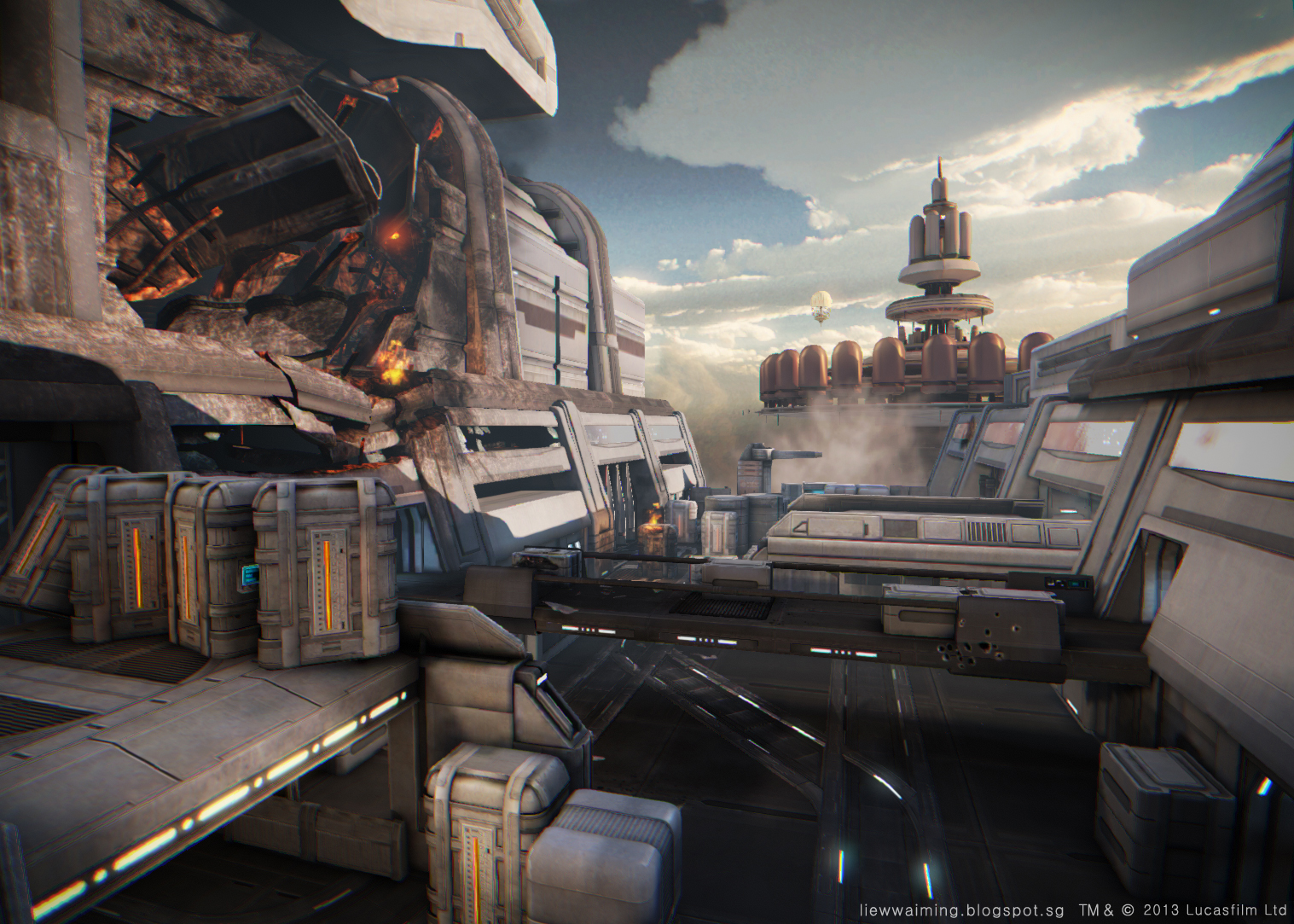 Liew Wai Ming Digital Arts: Star Wars: First Assault Bespin Map