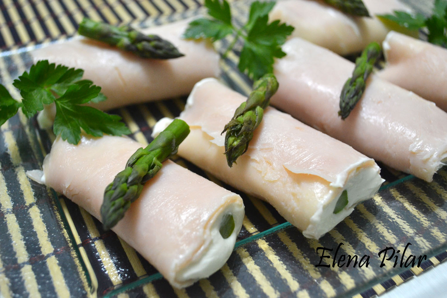 Mi Recetario por Elena Pilar: Rollitos de Pechuga de Pavo con Queso y ...