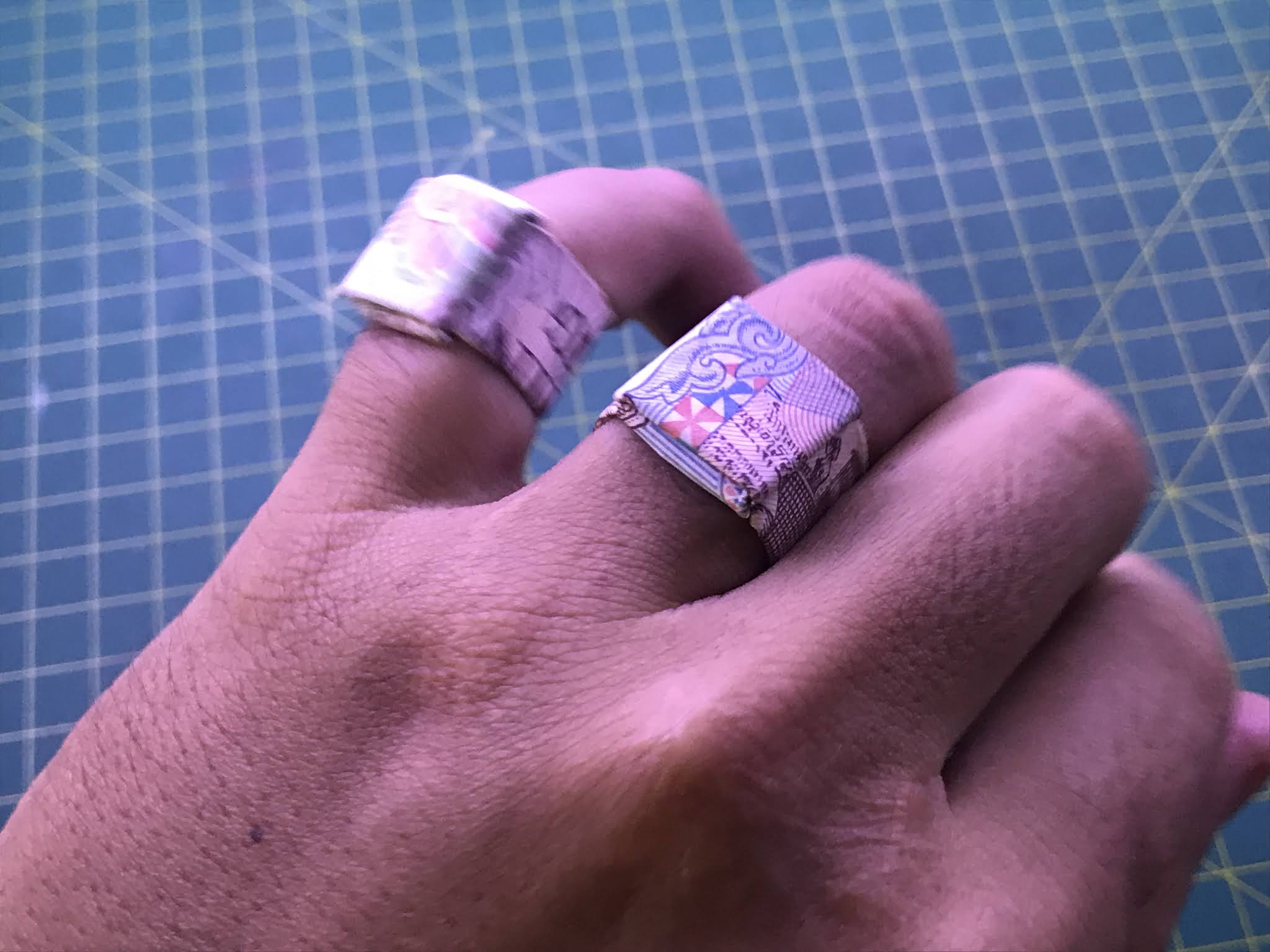 ORIGAMI hướng dẫn cách gấp chiếc nhẫn bằng tiền giấy how to make an money origami ring easy ...