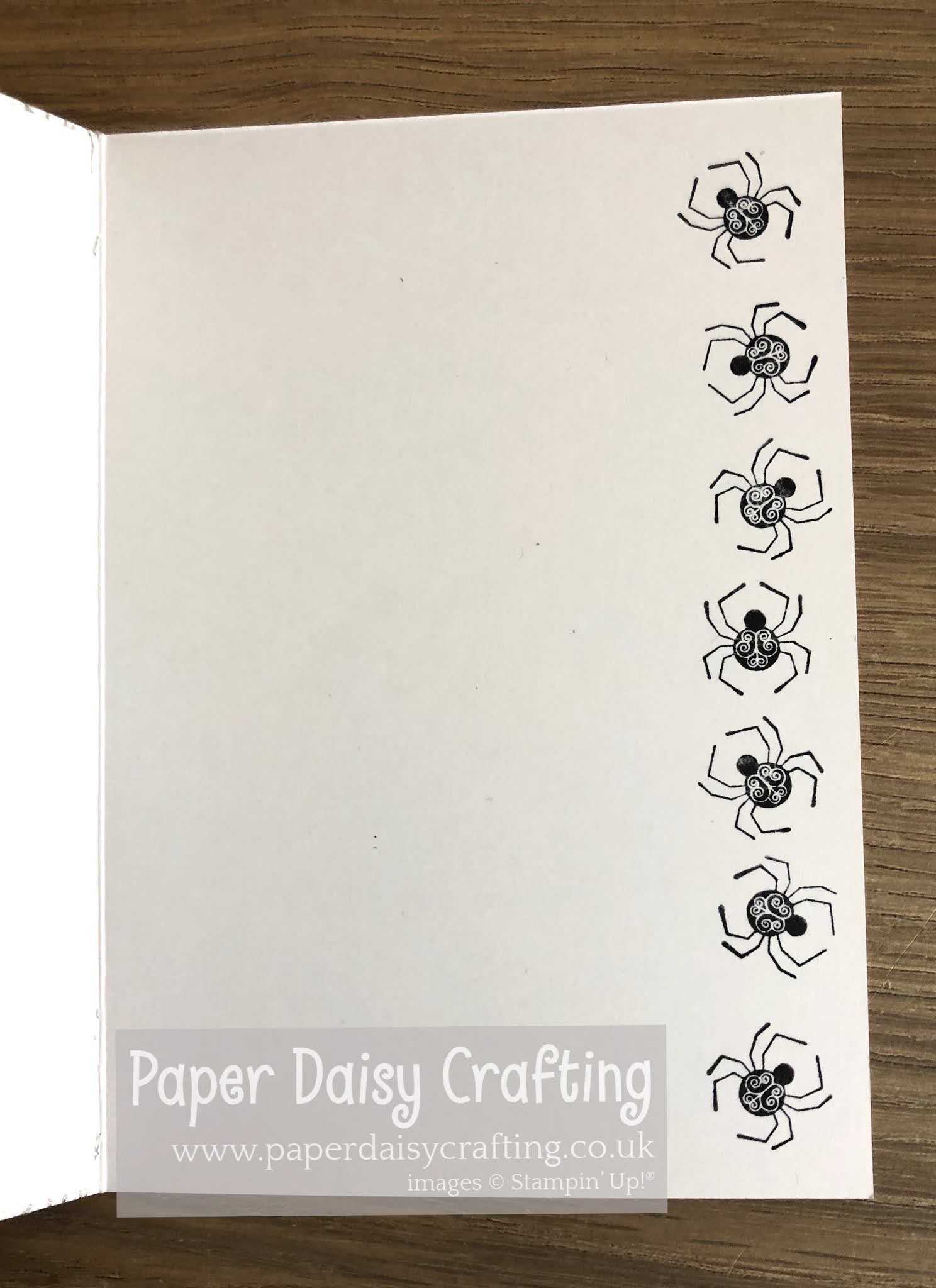 Paper Daisy Crafting: Spiders Everywhere card for Ink Stamp Share ...