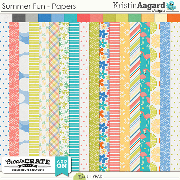 Digi Delights: Scenic Route & Summer Fun + Freebie