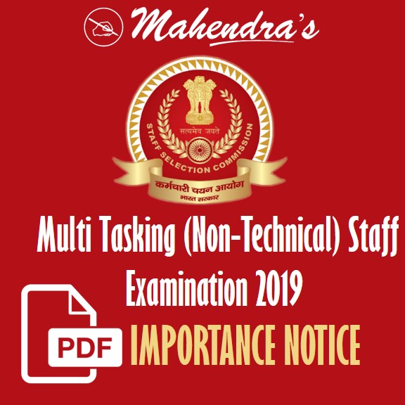 SSC | Important Notice : Multi Tasking (Non-Technical) Staff ...