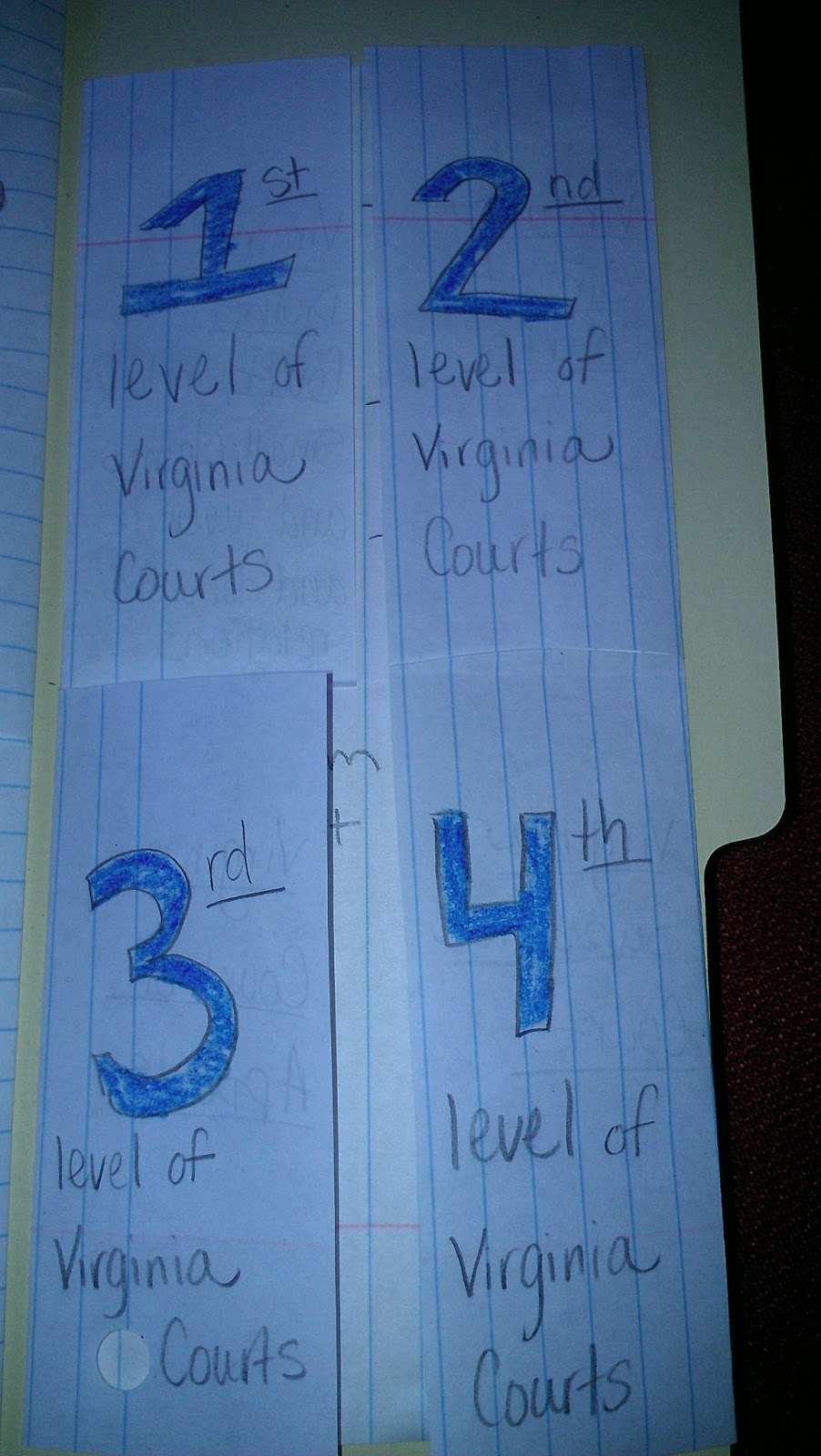 Virginia Civics Teacher : Judicial Foldable