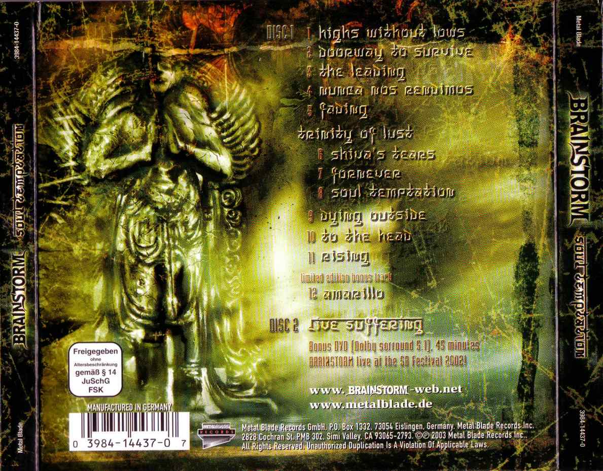 Classic Rock Covers Database: Brainstorm (German Band) - Soul ...