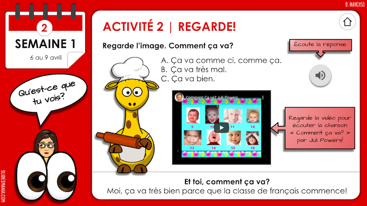 Interactive French Activities for Distance Learning | Toronto Teacher Mom