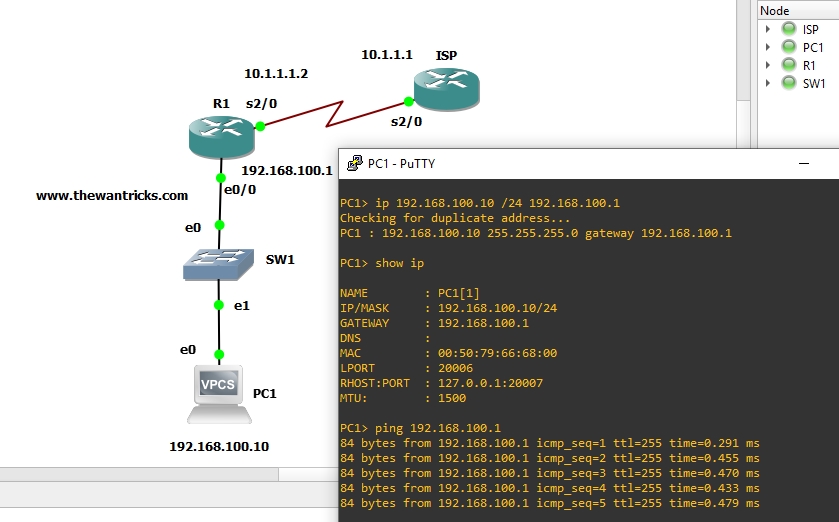 Cisco Networking Lab 2 - Assign the IP Address on Router, Switch and ...