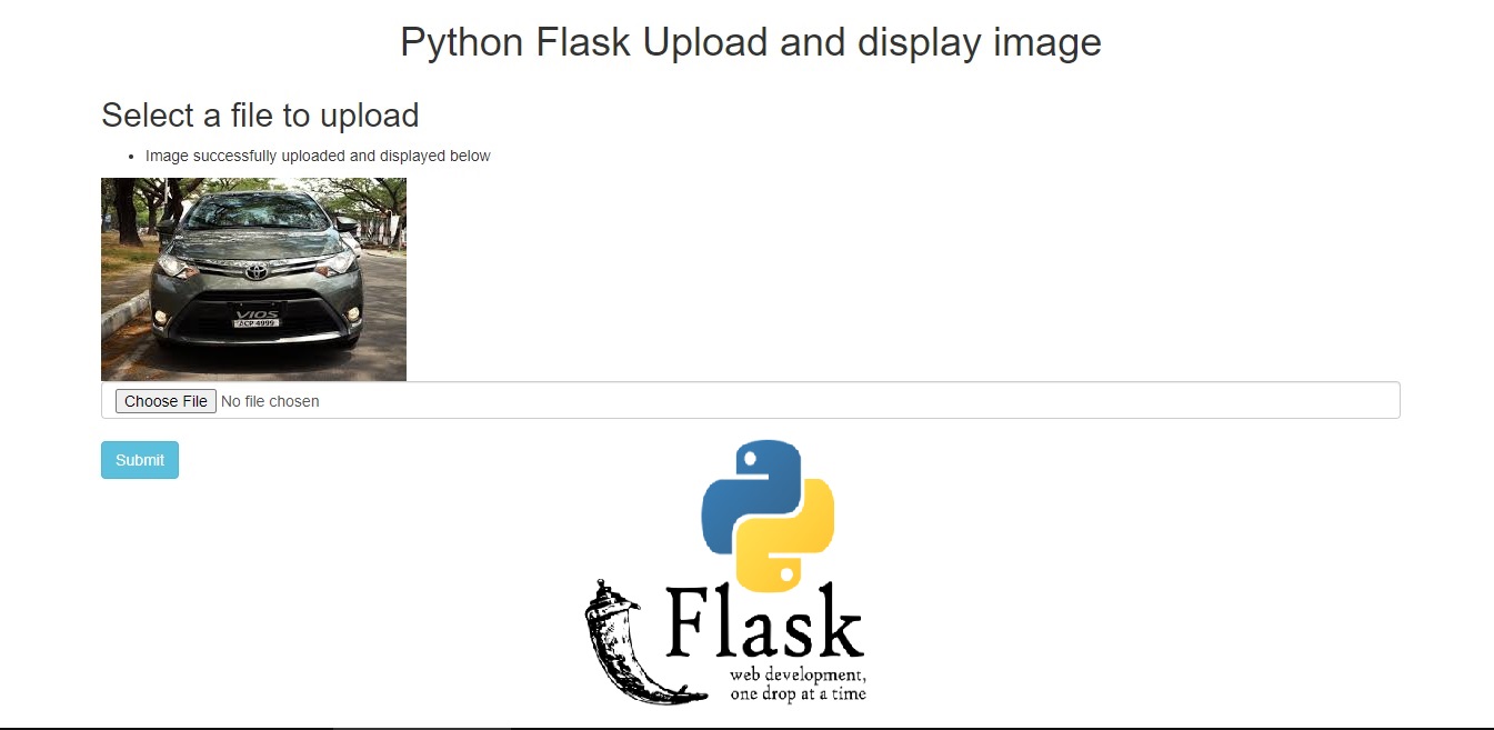 Python Flask Upload And Display Image Tutorial101