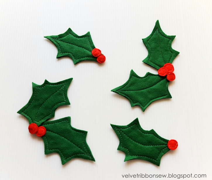 Christmas Crafts #2 : Holly Leaves And Berries