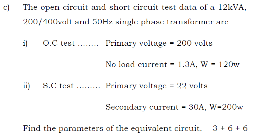 Module 3: Transformer (Numerical) ~ Study EETech