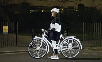 The Presurfer: Volvo's Reflective Bike Paint Helps Cars Spot You At Night