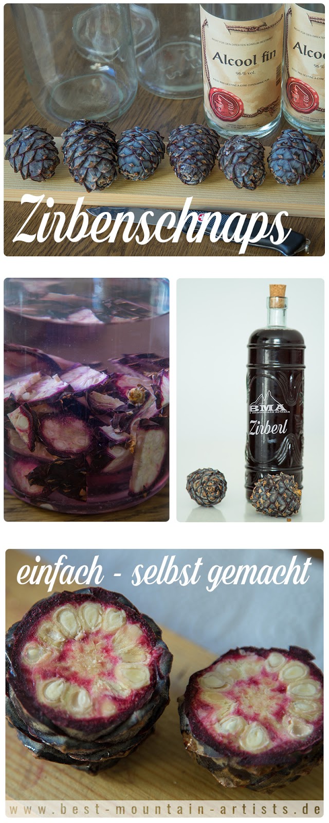 Zirbenschnaps selber machen | Vom Zirbenzapfen zum Zirbenschnaps