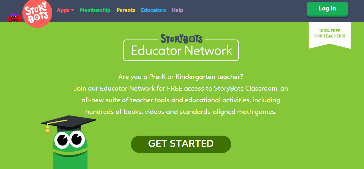 StoryBots - free for early childhood teachers