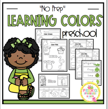 Learning Colors "No Prep" (updated file) ~ Preschool Printables