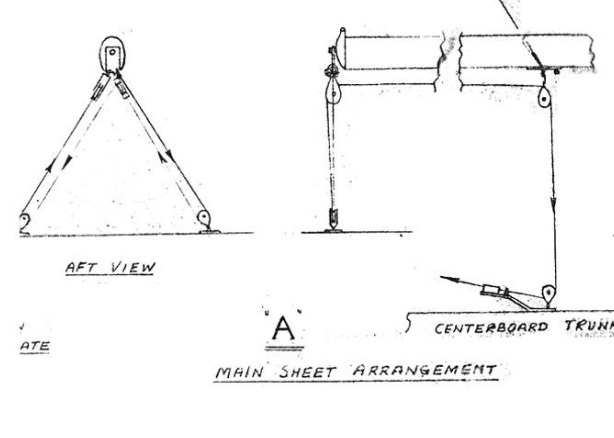 Mid Boom Mainsheet Rigging Diagrams
