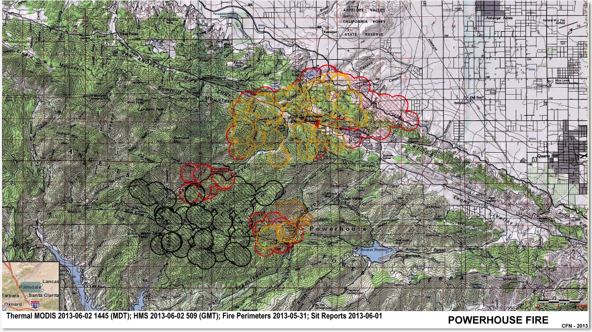 CFN - CALIFORNIA FIRE NEWS - CAL FIRE NEWS : Powerhouse Fire 29,585 ...