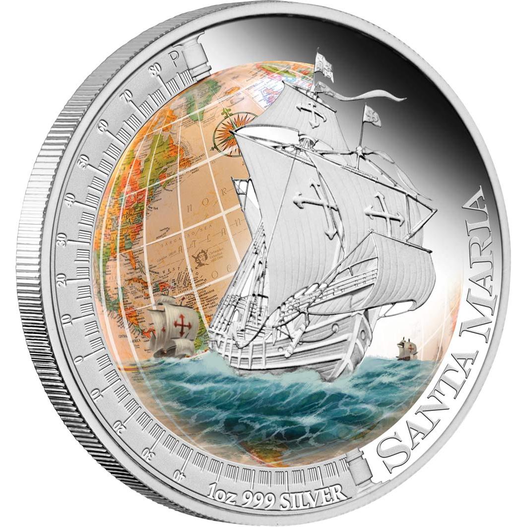 Australia Silver: 2011 Ships That Changed The World - Santa Maria 1oz ...