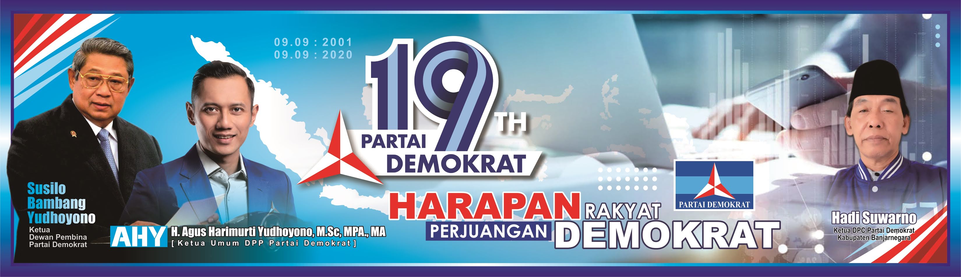 Whonesia Graphic Design : Spanduk dan Backdrop Event Partai Demokrat