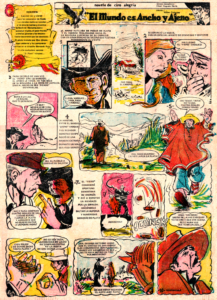 MUNDO COMICS: WILBERT COLLANTES, DIBUJANTE DE "EXPRESO"...