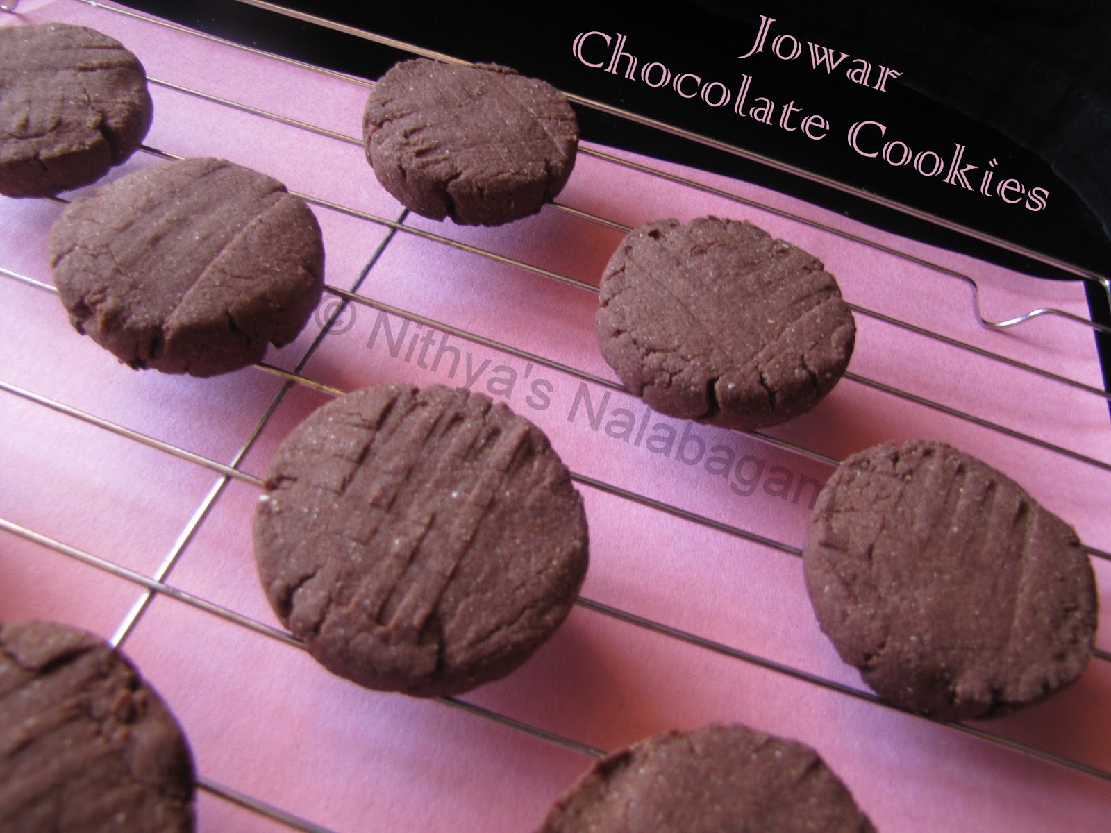 Jowar Chocolate Cookies | Sorghum Chocolate Biscuits |Nithya's Nalabagam