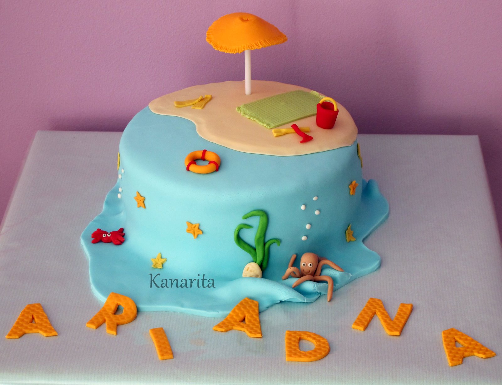 Los dulces de Kanarita: Pastel "Playa"