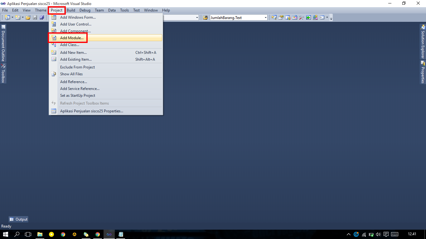 Membuat Module Vbnet Database Access
