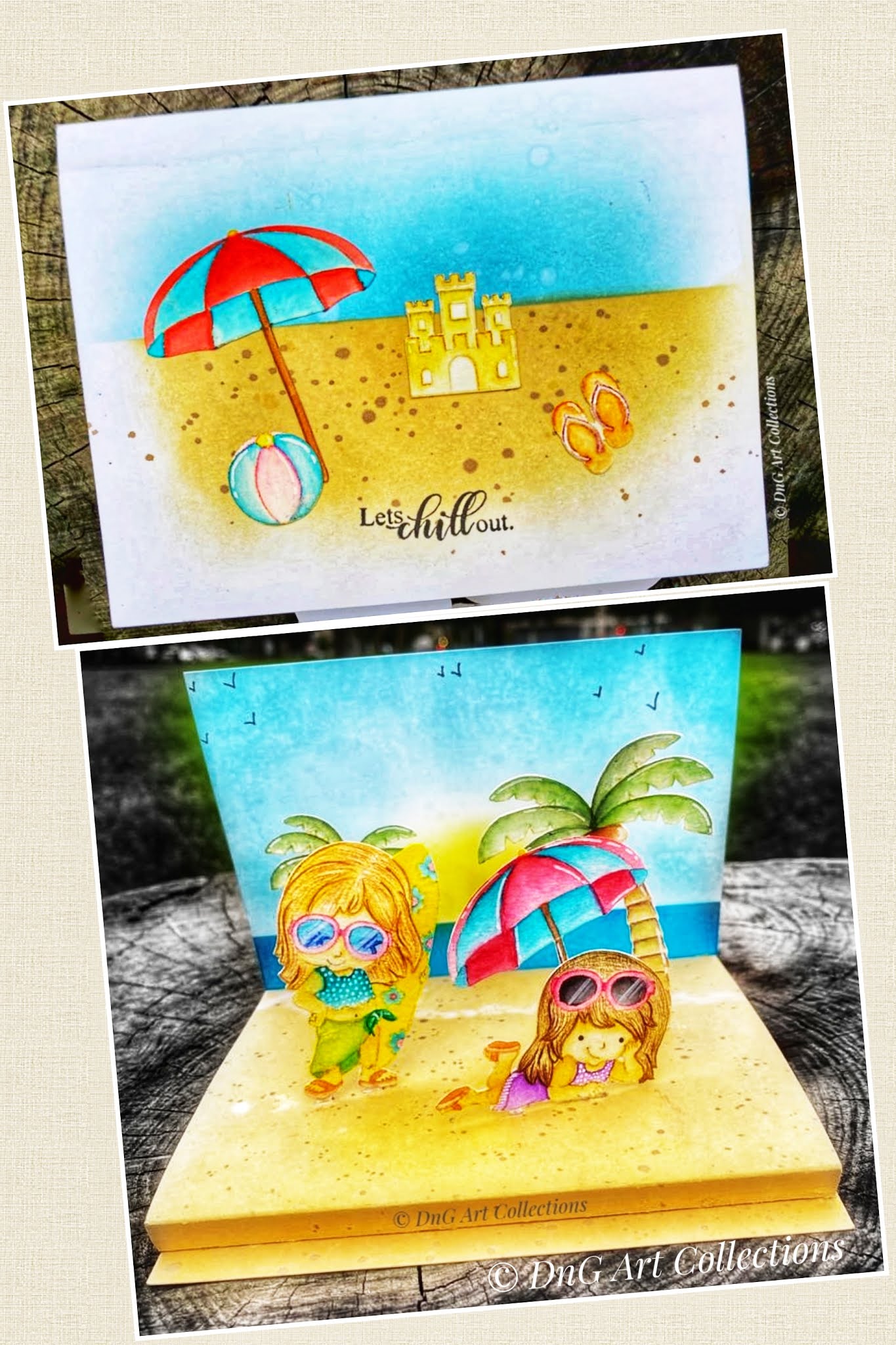 A fun Summery beach card