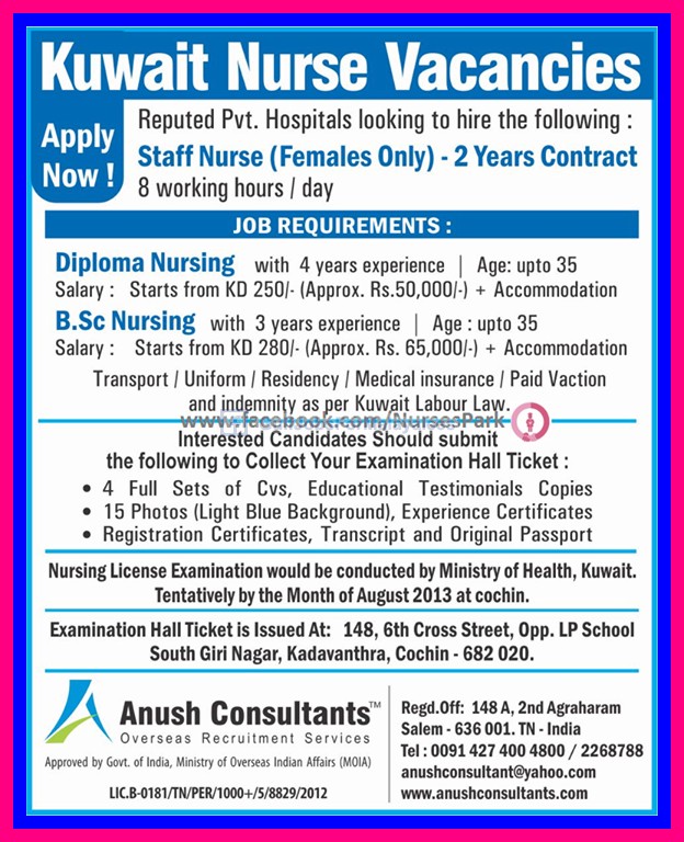 Kuwait Nurses Vacancies