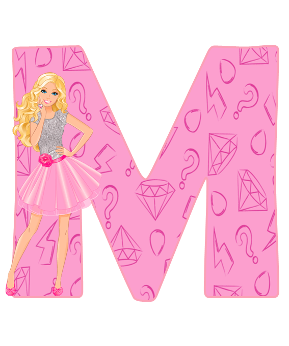 Kits imprimibles gratis : Abecedario Barbie