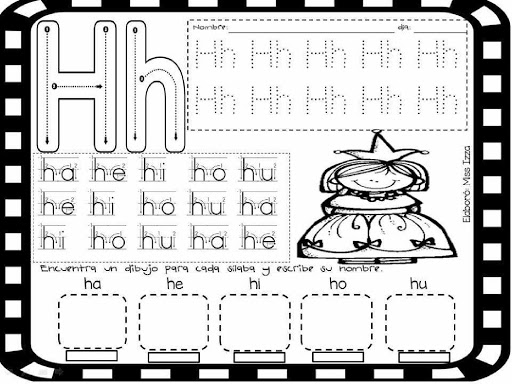 Cuadernillo de trazos de sílabas