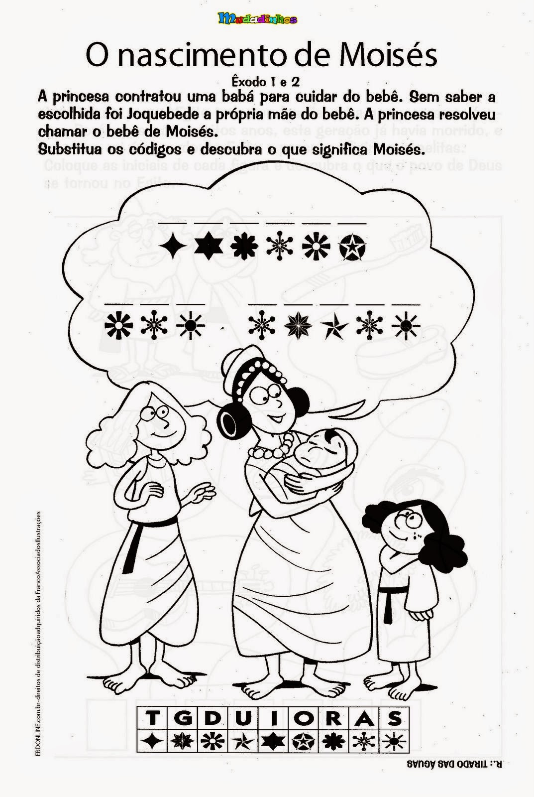 Atividades: | Moises para niños, Moises biblia, Historias de la biblia ...