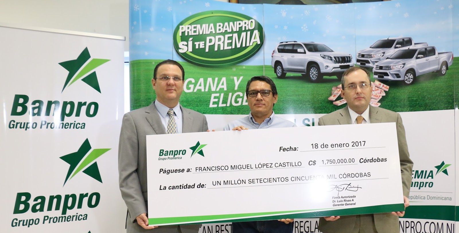 Banpro sí Premia a sus usuarios.