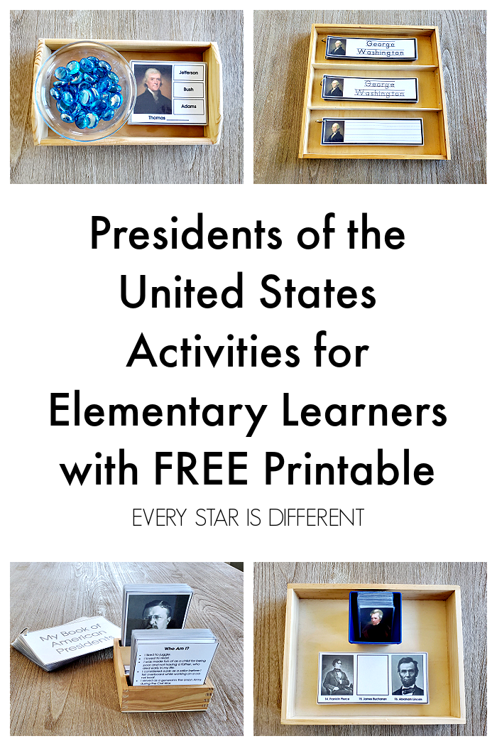 Presidents of the United States Activities for Elementary Learners with ...