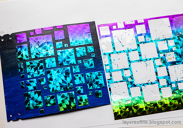 Layers of ink: Foil and Stencil Album Tutorial