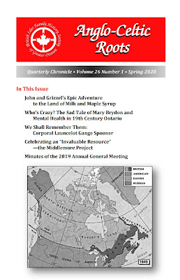 Canada's Anglo-Celtic Connections: Anglo-Celtic Roots: Spring 2020