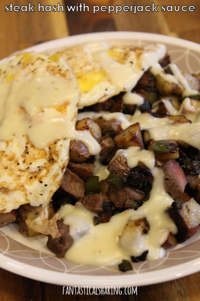 Fantastical Sharing of Recipes: Steak Hash with Pepperjack Sauce