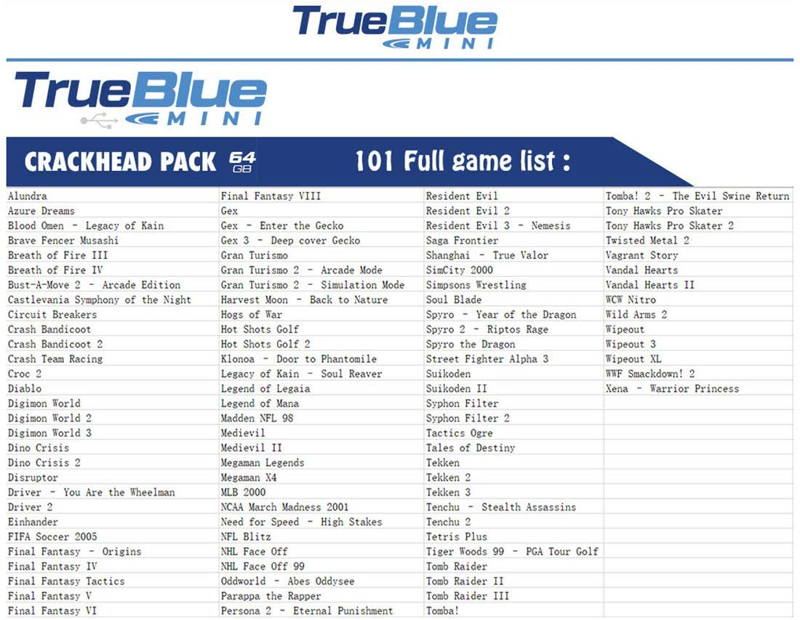 TrueBlue mini para Playstation Classic Mini | Retro Playing BCN