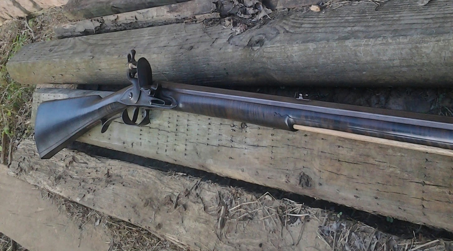 Joe Schell flintlocks: plain iron mounted virginia rifle