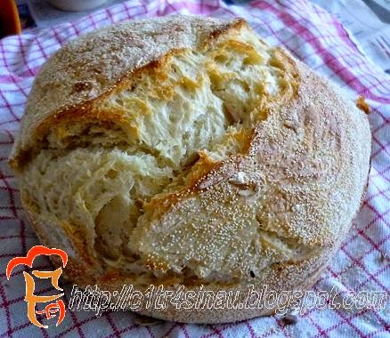 Citra's Home Diary: Semolina No Knead Bread (improved)