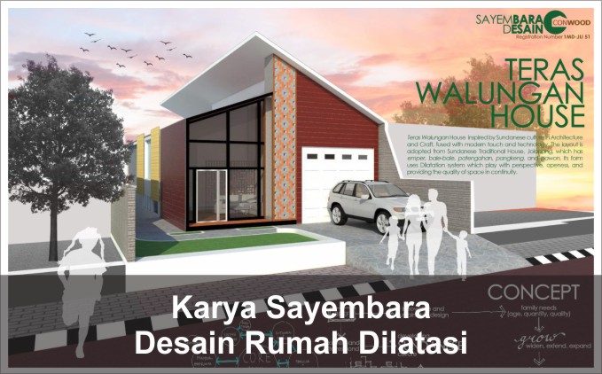 Desain Rumah Dilatasi Karya Sayembara Conwood - Arsimedia