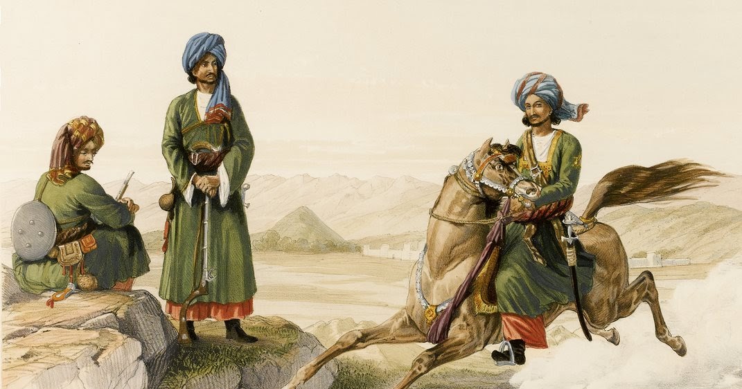 History of Pashtuns: Achakzai troopers, 1843