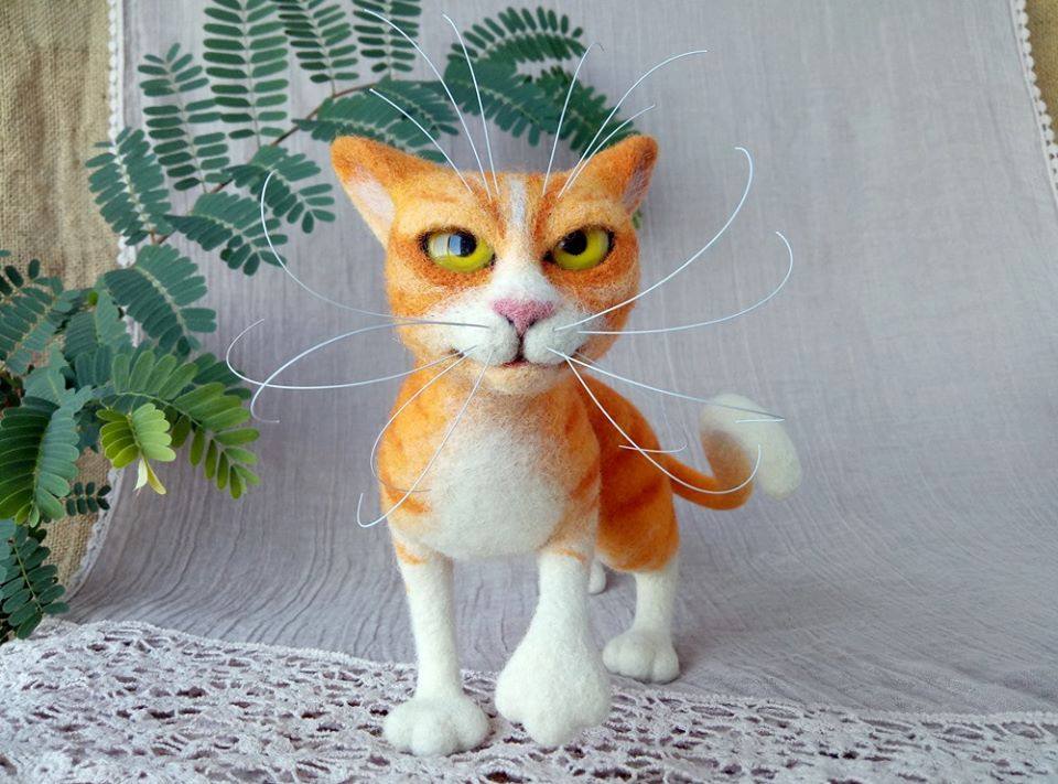 Arte con gatos de la artista e ilustradora Mary Derbach ~ Solo Gatos