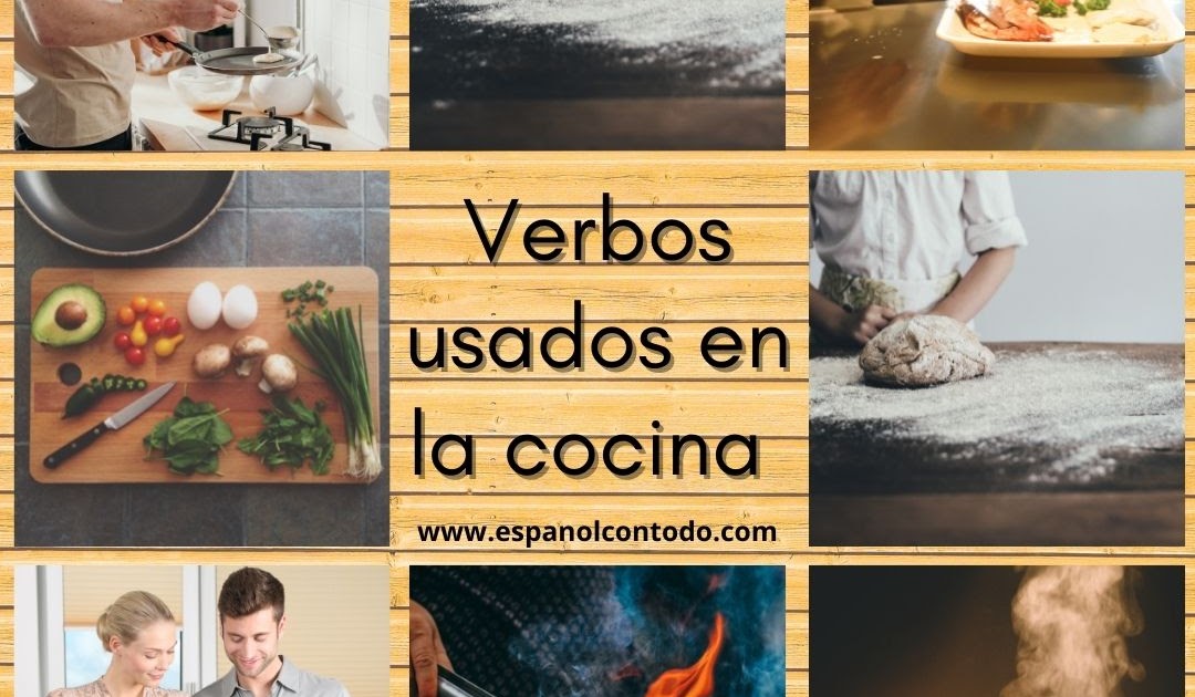 Verbos usados para cocinar en español, inglés y portugués