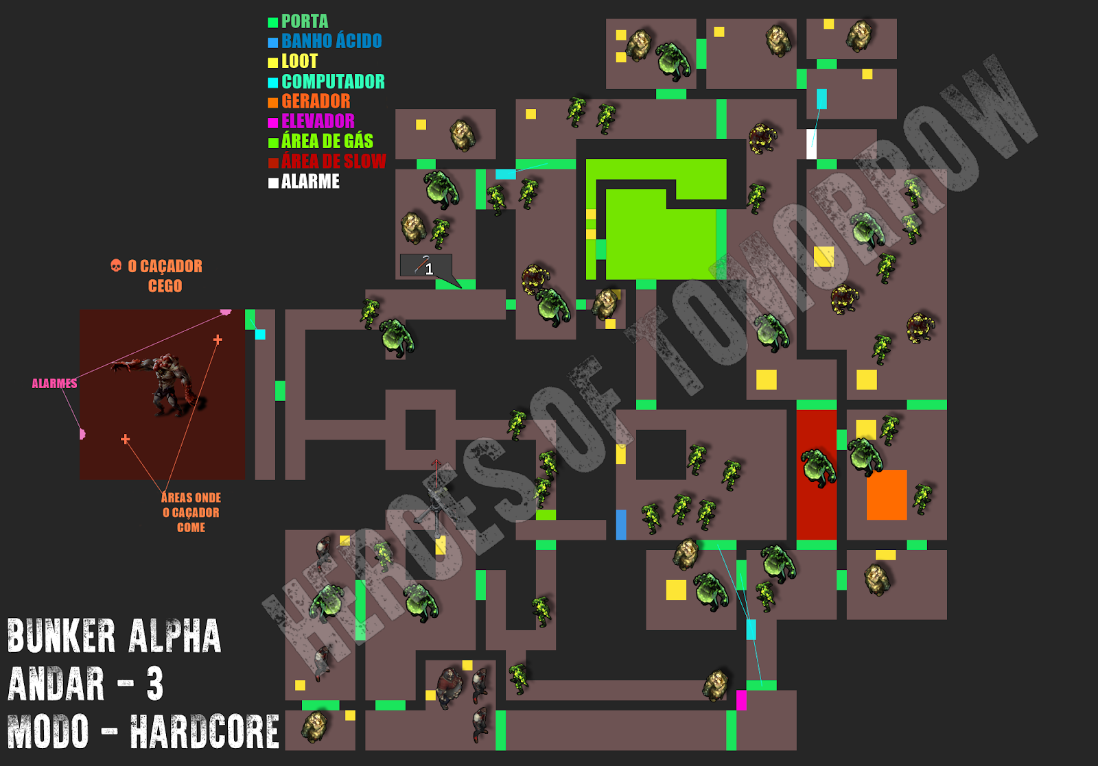 MAPA BUNKER ALPHA - LAST DAY ON EARTH - HEROES OF TOMORROW
