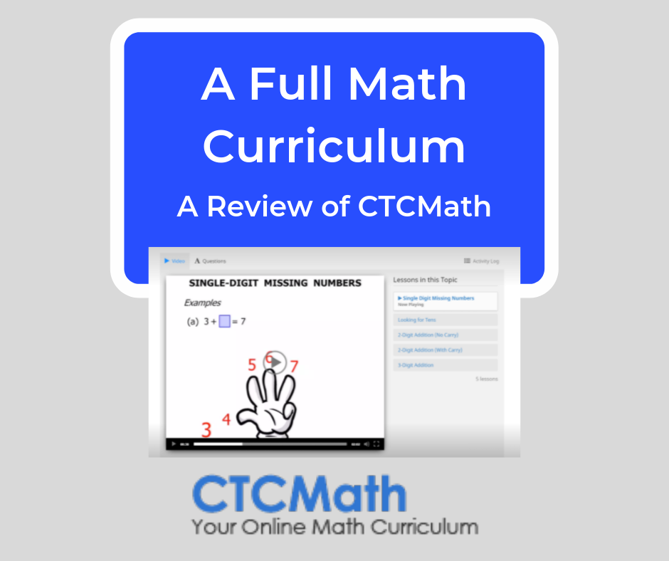 A Mom's Quest to Teach: A Full Math Curriculum: A Review of CTCMath